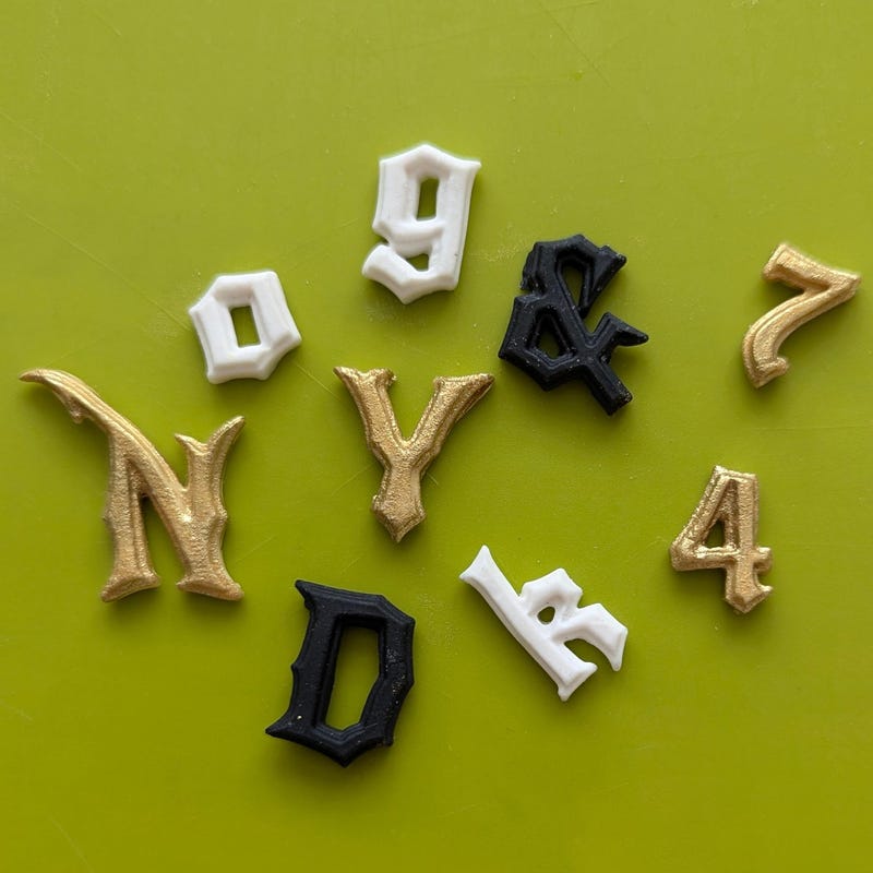 Fondant Letters - Etsy