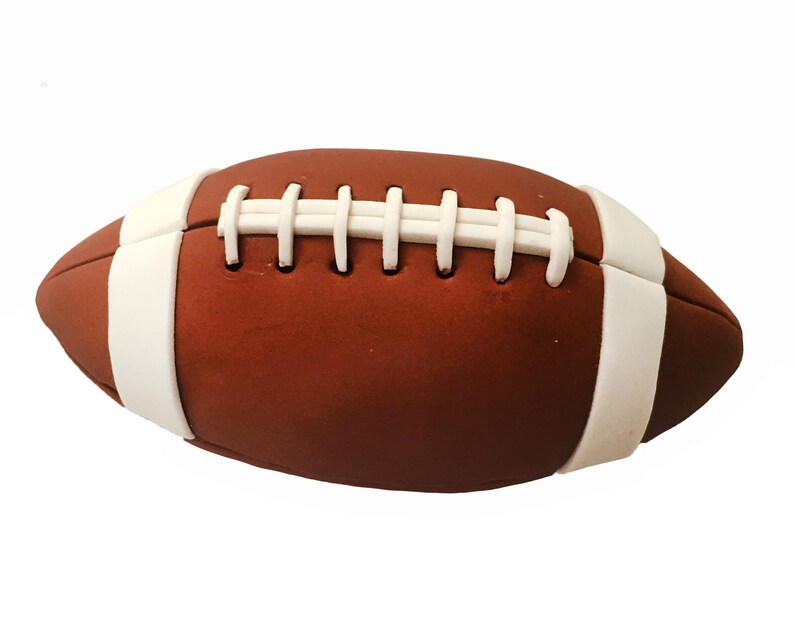 Football Cake Topper. Realistic Fondant Football Cake Topper for Sports ...