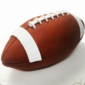 Football Cake Topper. Realistic Fondant Football Cake Topper for Sports ...