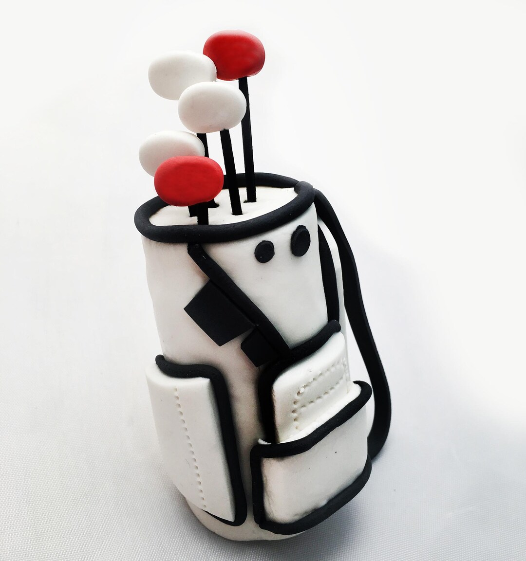 Golf Bag Cake Topper With Clubs – Fondant Sports Theme Decoration for ...