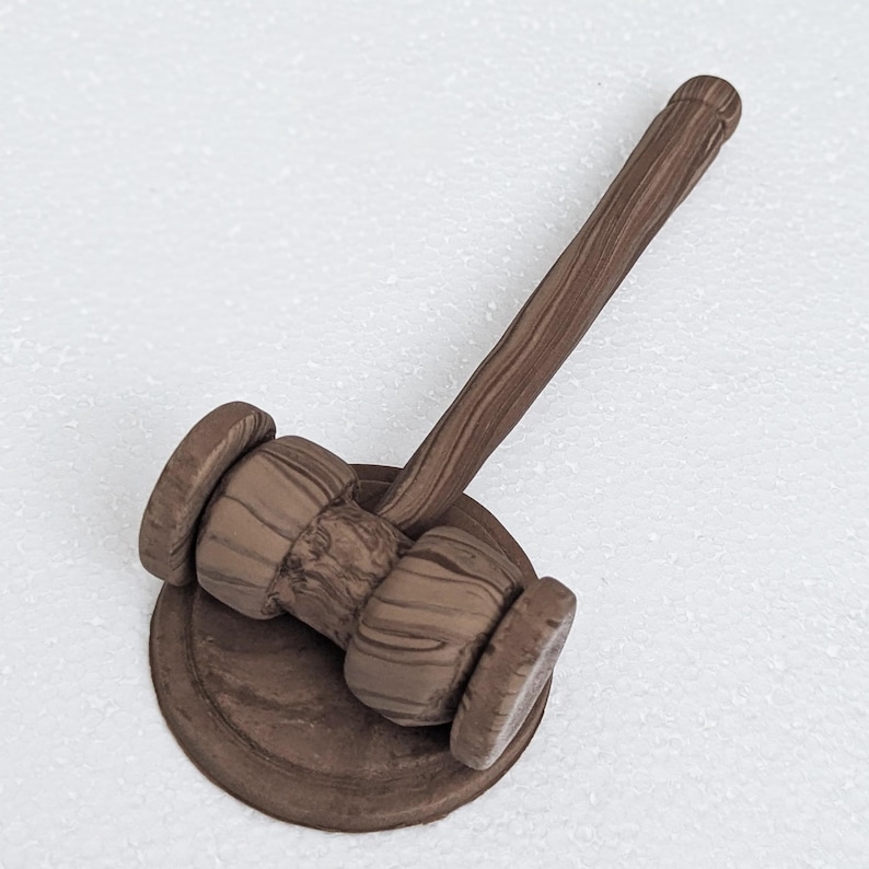 Gavel Cake Topper – Edible Law Theme Decoration for Graduation or ...