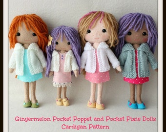 Instant Download PDF Cardigan Pattern for Gingermelon Little | Etsy