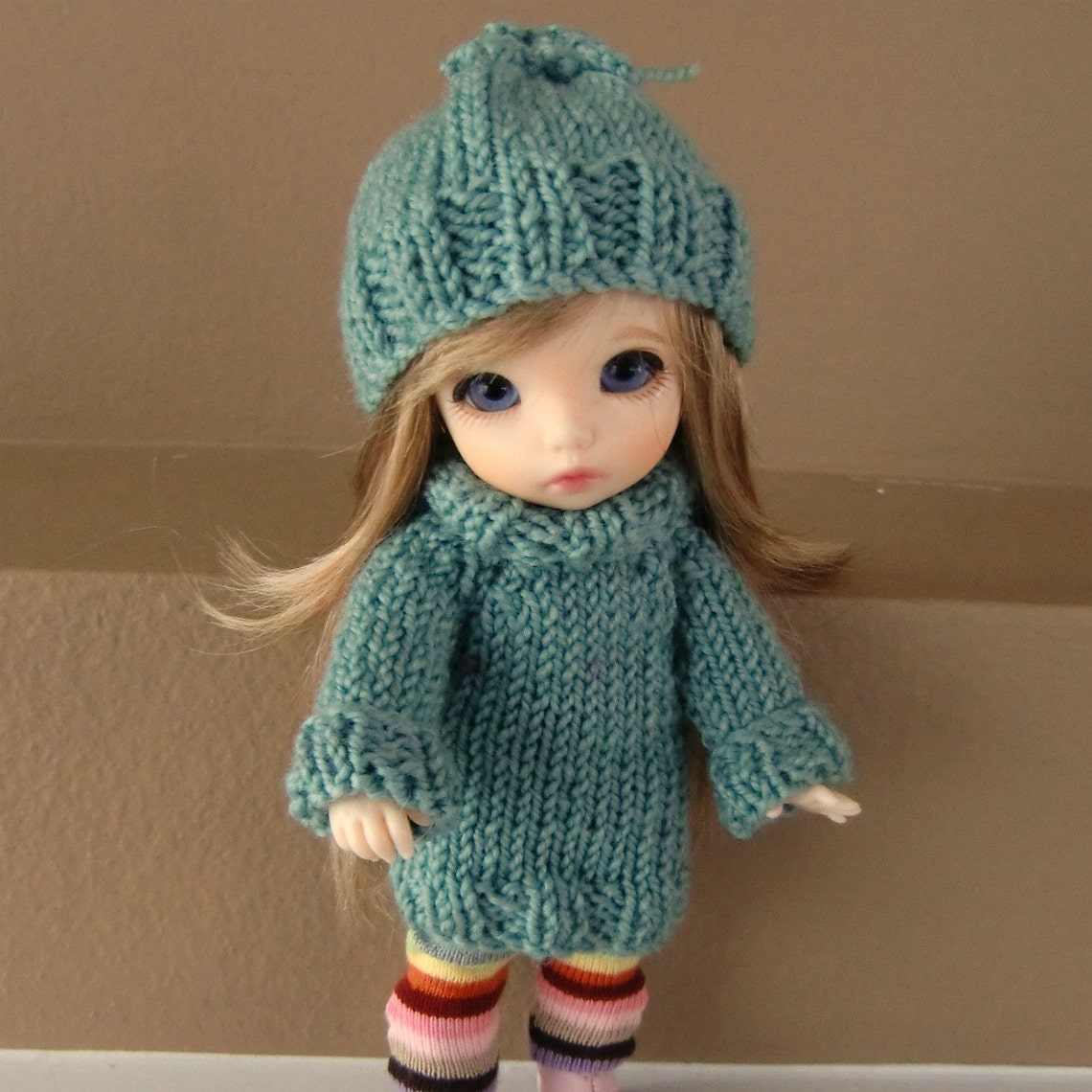 Instant Download PDF Pattern for Knitted Sweater and Hat for Lati ...