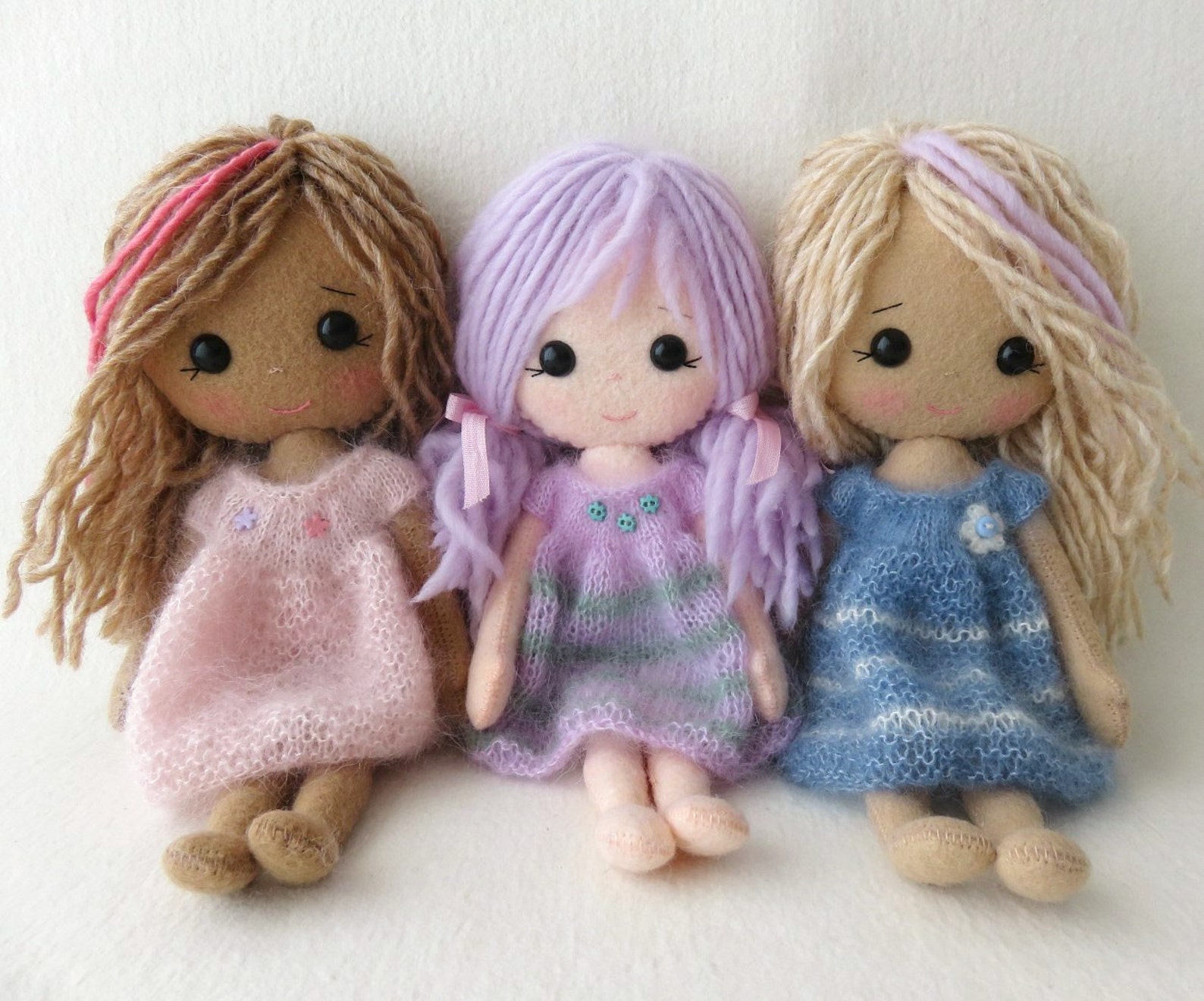 PDF Knitted Dress Pattern for Gingermelon My Felt Doll - Etsy