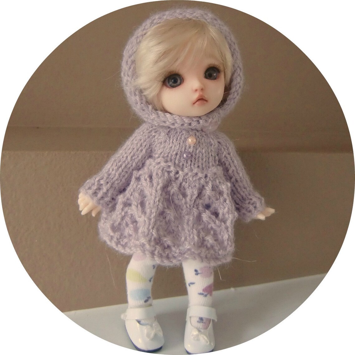 Instant Download PDF Knitting Pattern for Long Sleeved Dress and Pixie ...