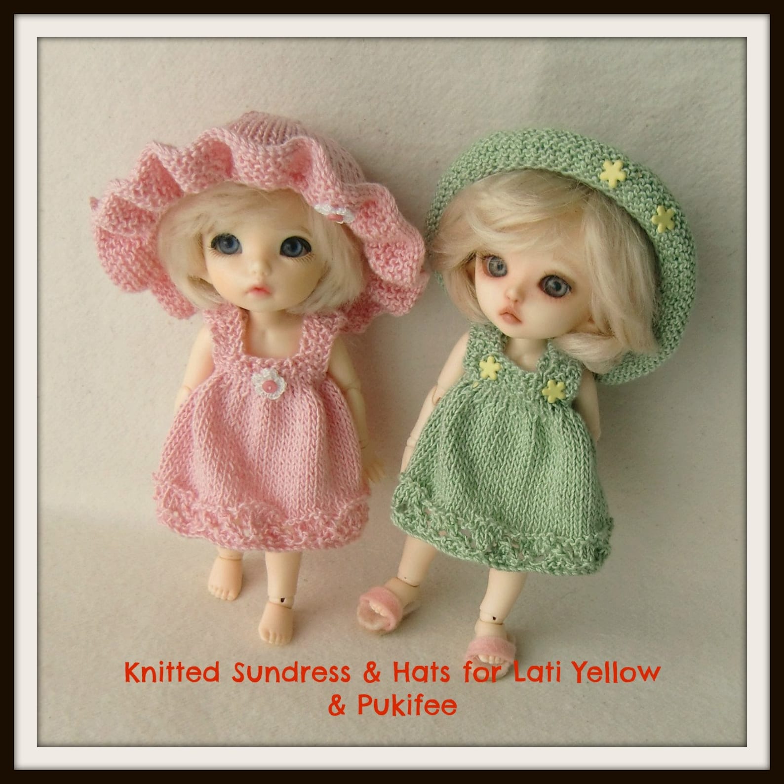 Instant Download PDF Pattern for Knitted Sundress and Hats for | Etsy