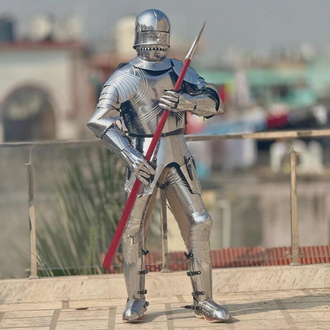 Wearable German Sallet Knight Full Armor Suit: Medieval Combat Costume ...