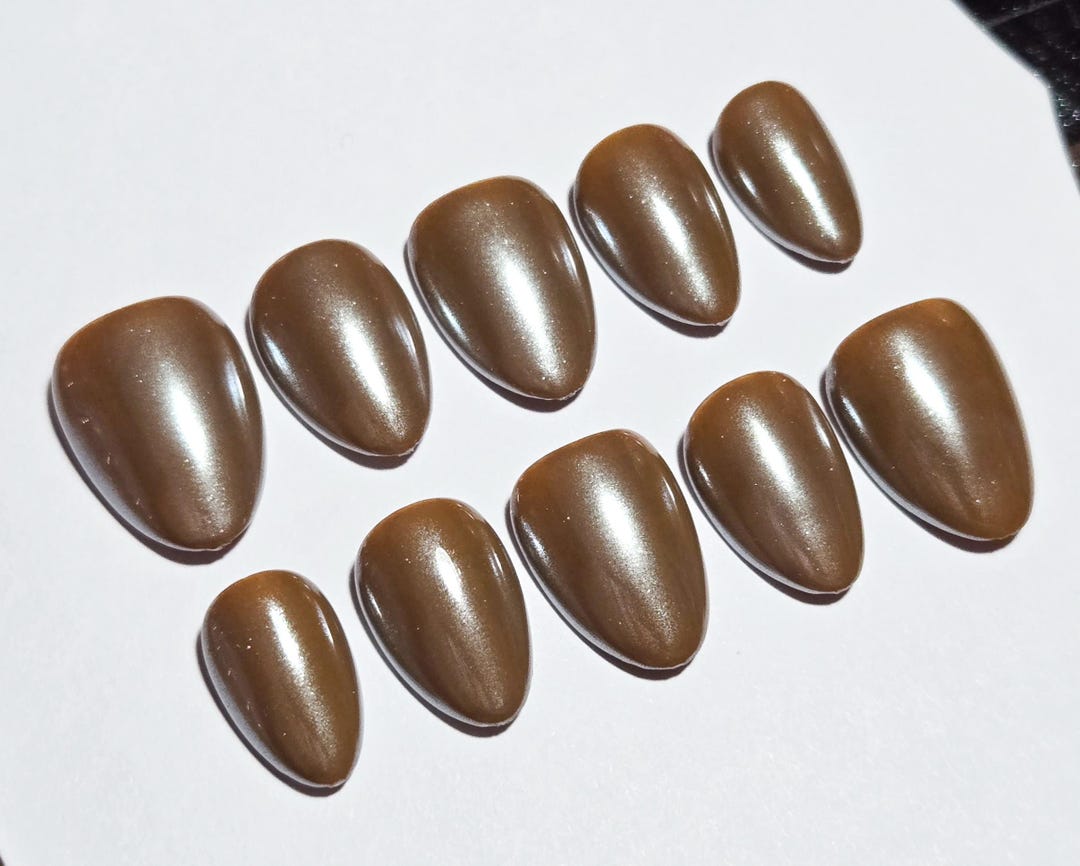 Gel-x Press-on Nail Extensions: Glazed Donut - Etsy