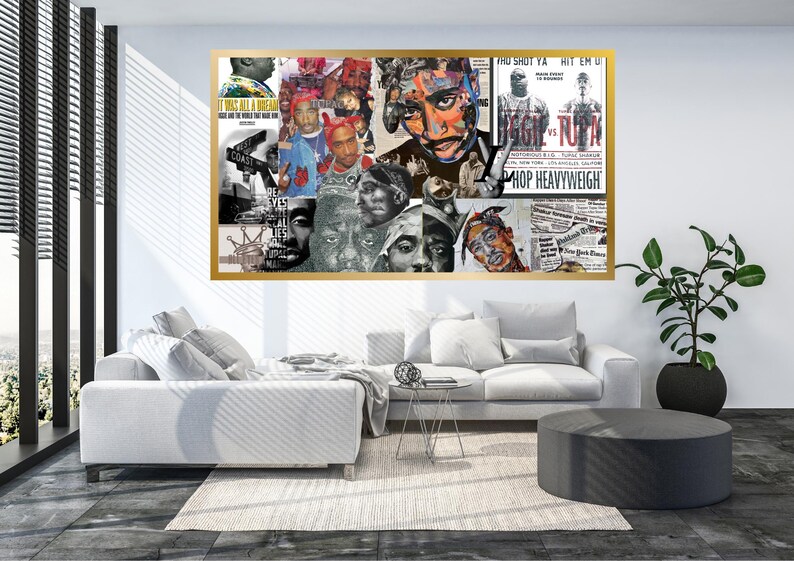 Tupac & Biggie Collage Print - Etsy