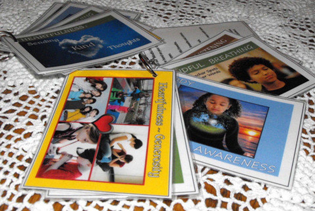 Mindful Minute Card Set Grades K-5 - Etsy