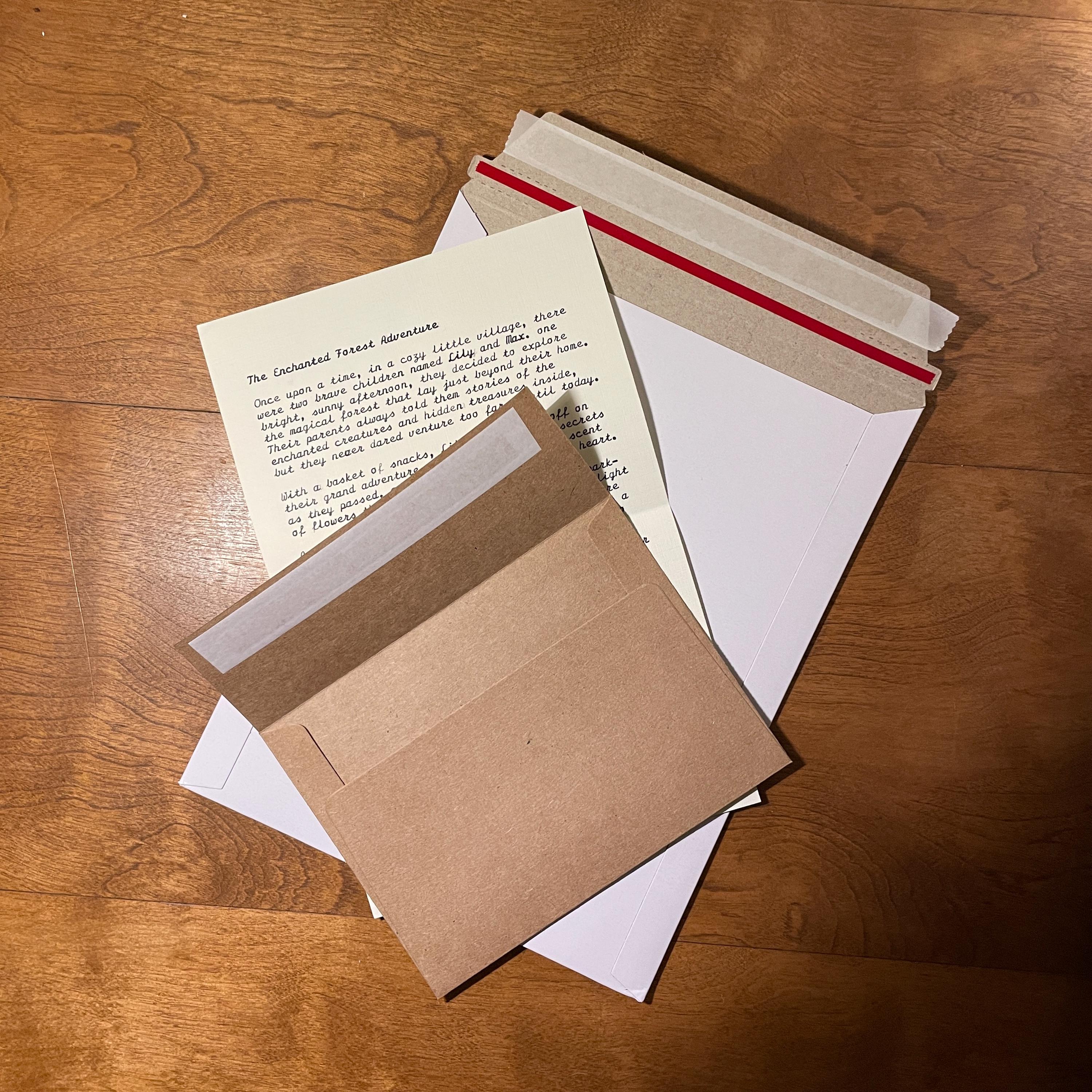 Custom Typewritten Letter – Personalized Love, Apology, Birthday, or ...