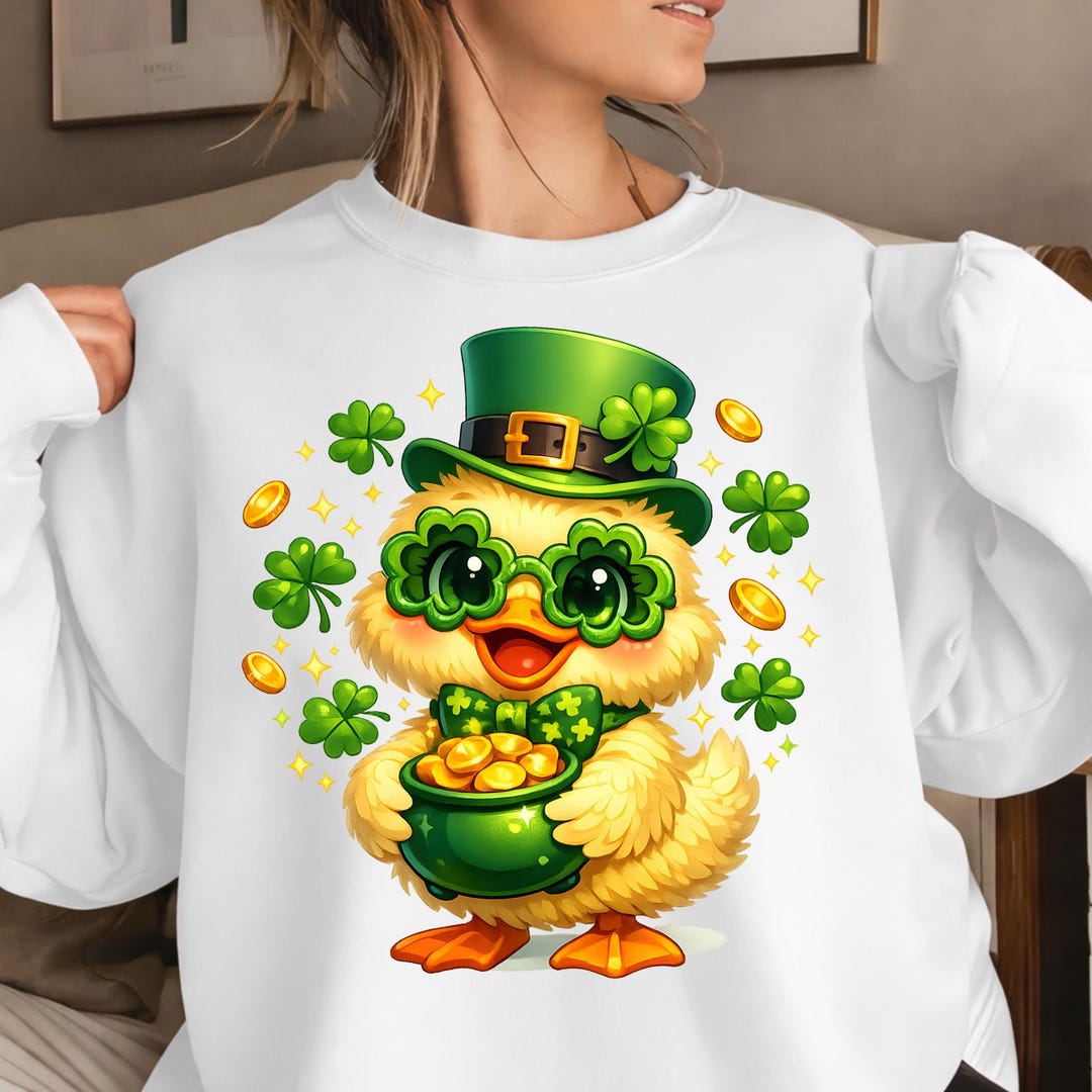 Canard PNG de la Saint-Patrick, Clipart de canard irlandais porte ...