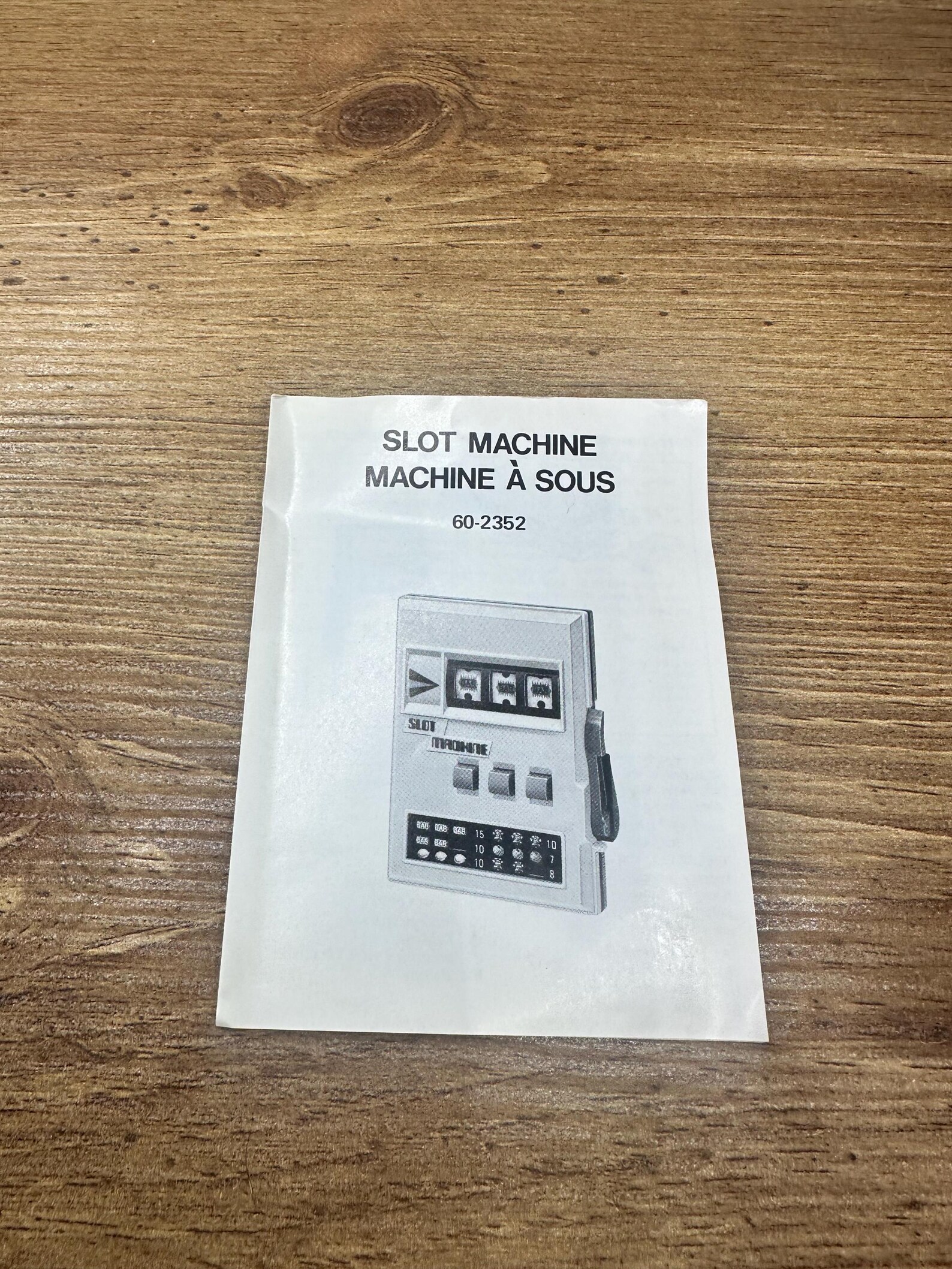 Retro Antique Vintage Radio Shack Slot Machine Handheld Game 60-2352 - Etsy