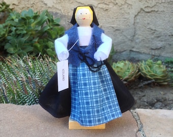 Thanksgiving Pilgrim clothespin doll set boy and girl pilgrim | Etsy