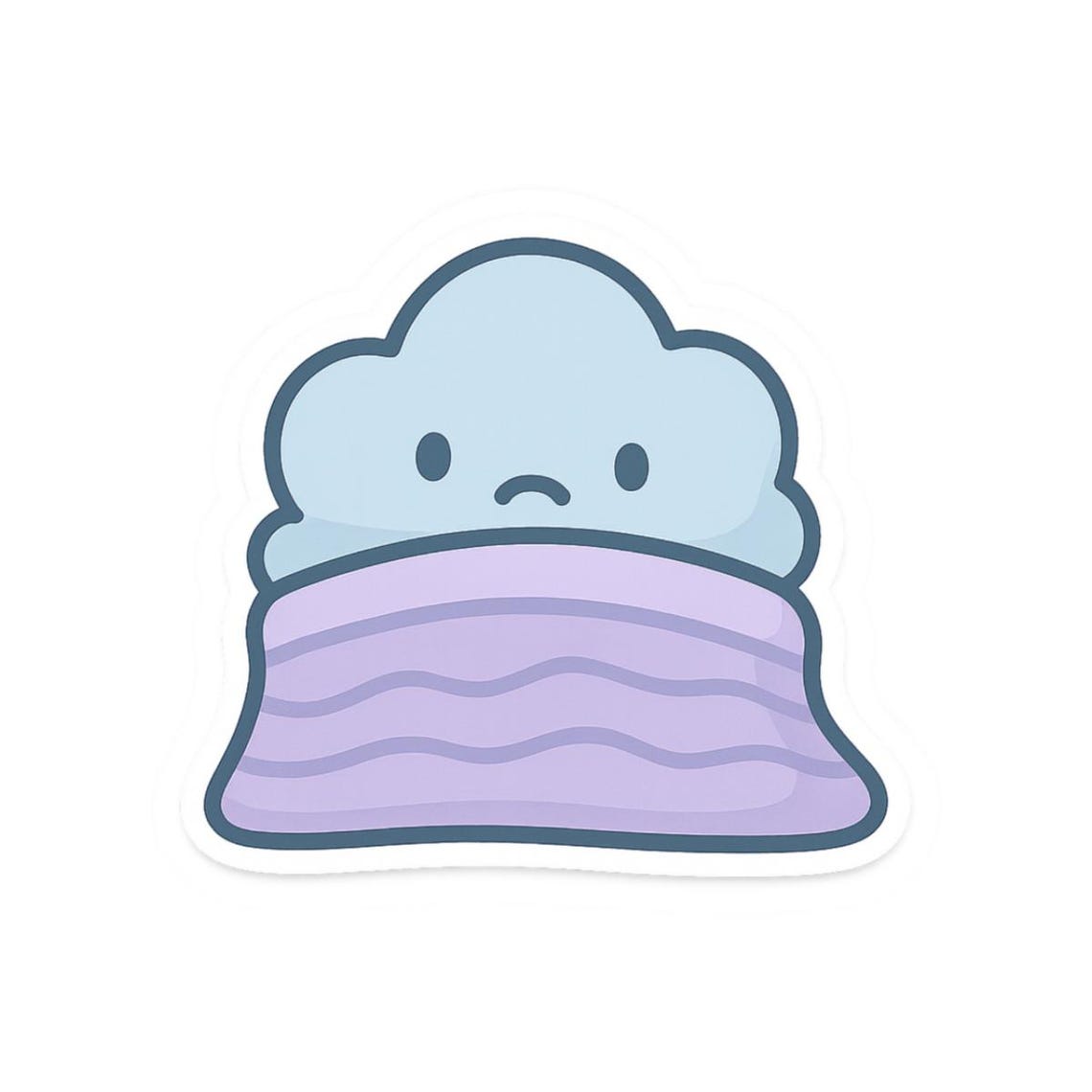 Cozy Cloud Stickers - Cute Aesthetic Laptop Decals, Weather Stickers ...