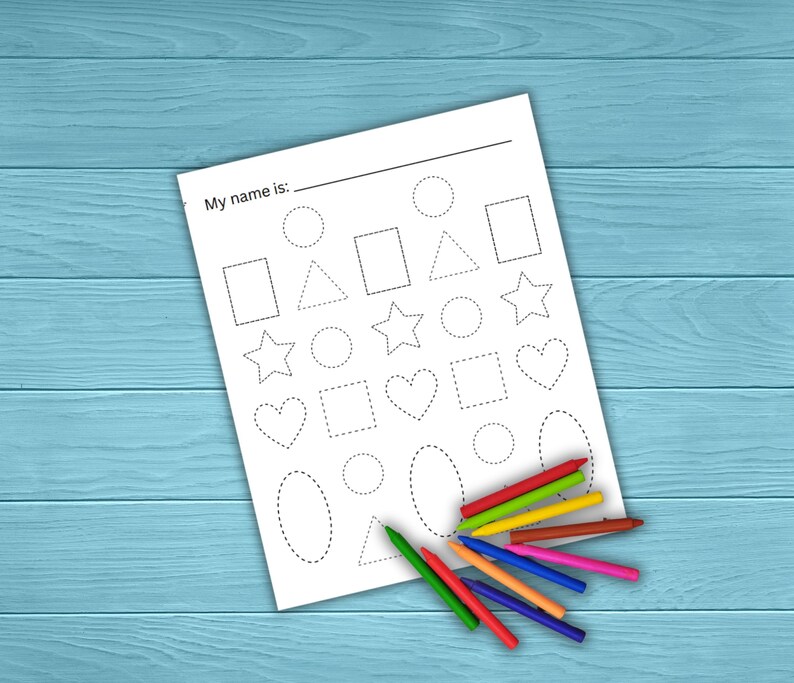 Shape Tracing Printable - Fun With Shapes and Patterns! Preschool ...