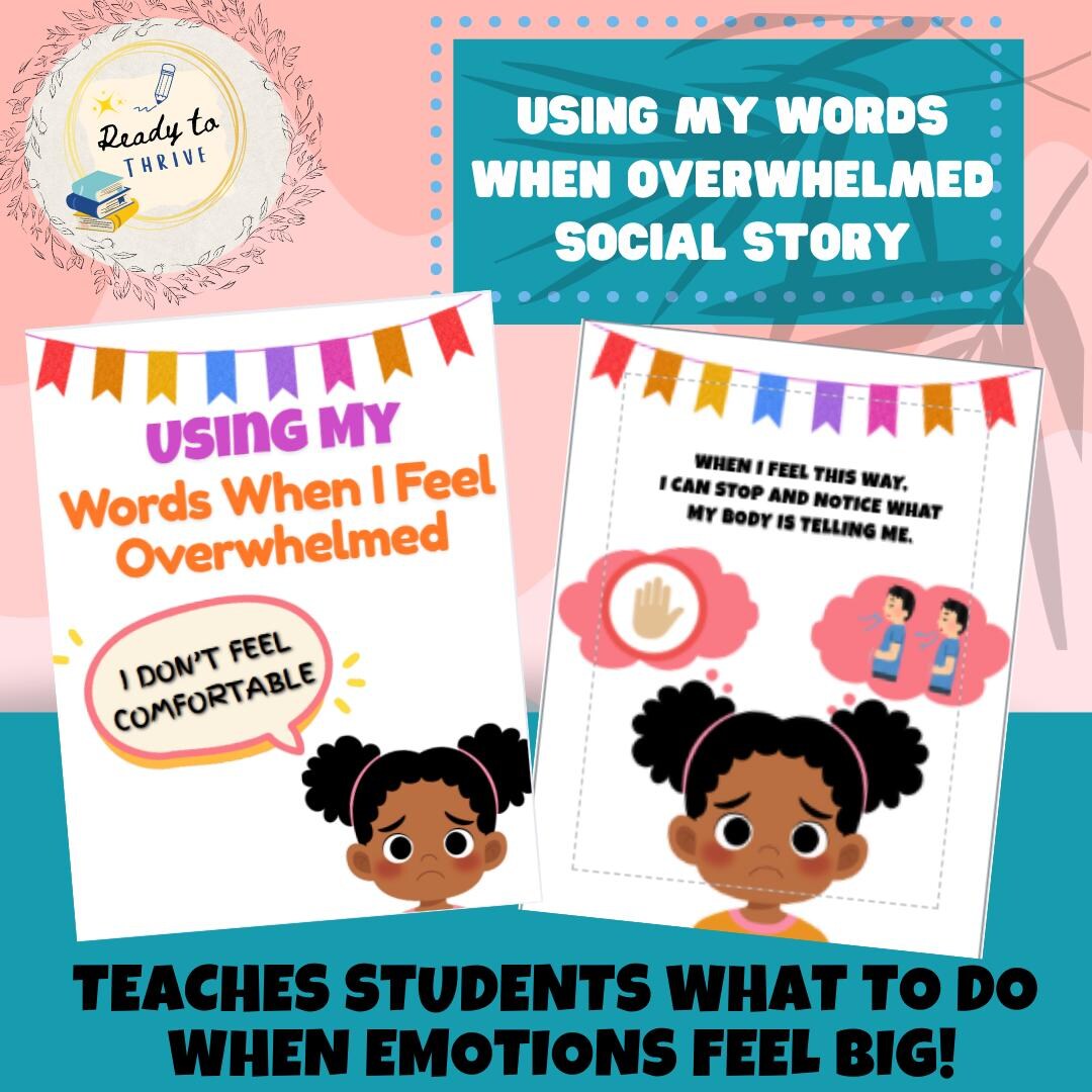 Overwhelmed Feelings Social Story | Kids Communication (PDF) - Etsy