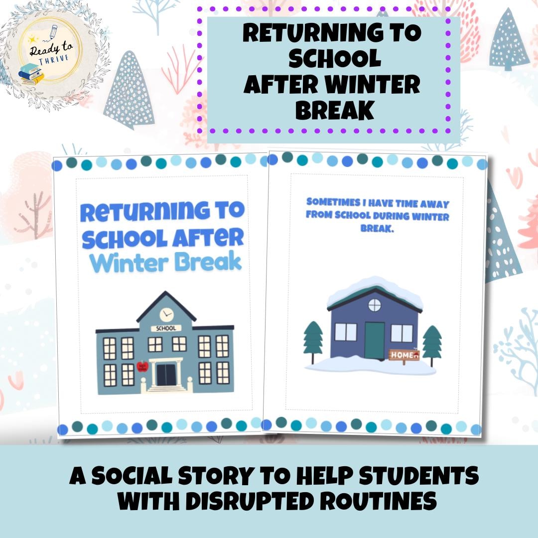 Returning to School After Winter Break | Social Story for Kids ...
