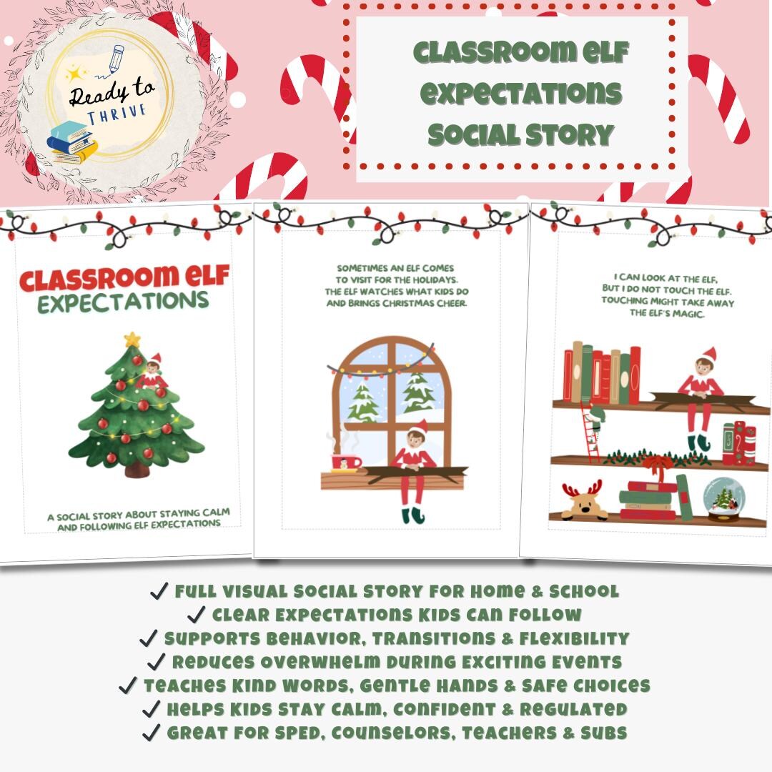 Christmas Social Story Bundle | Anxiety, Behavior & Routines - Etsy