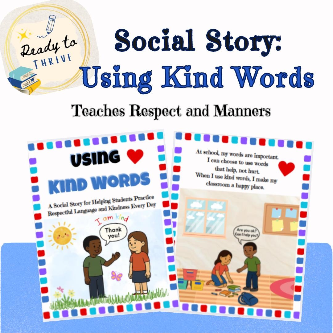 Using Kind Words Social Story | Communication Skills for Kids ...