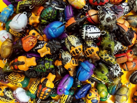 Beetle Charms | Etsy