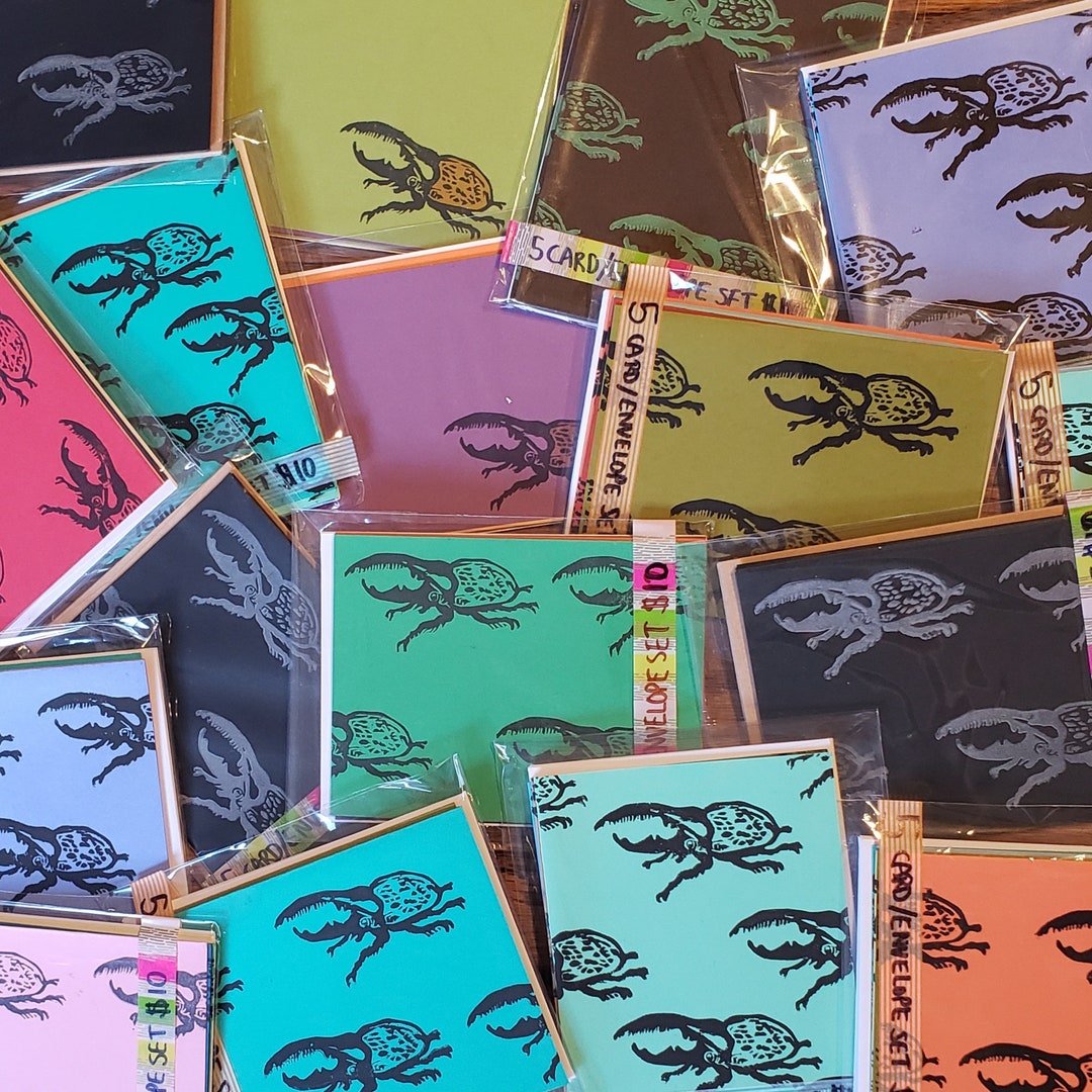 Beetles Postcard and Card Sets - Etsy