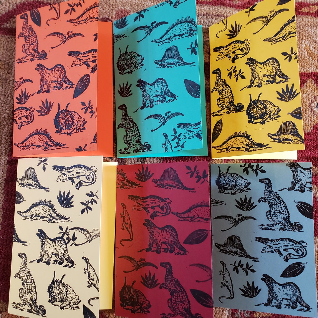 Dinosaur Card Sets - Etsy