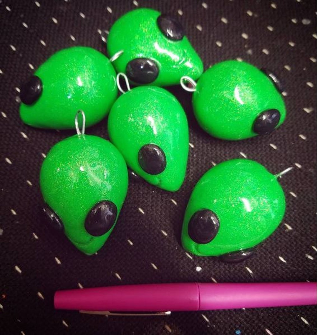 Super Glittery Alien Head - Etsy