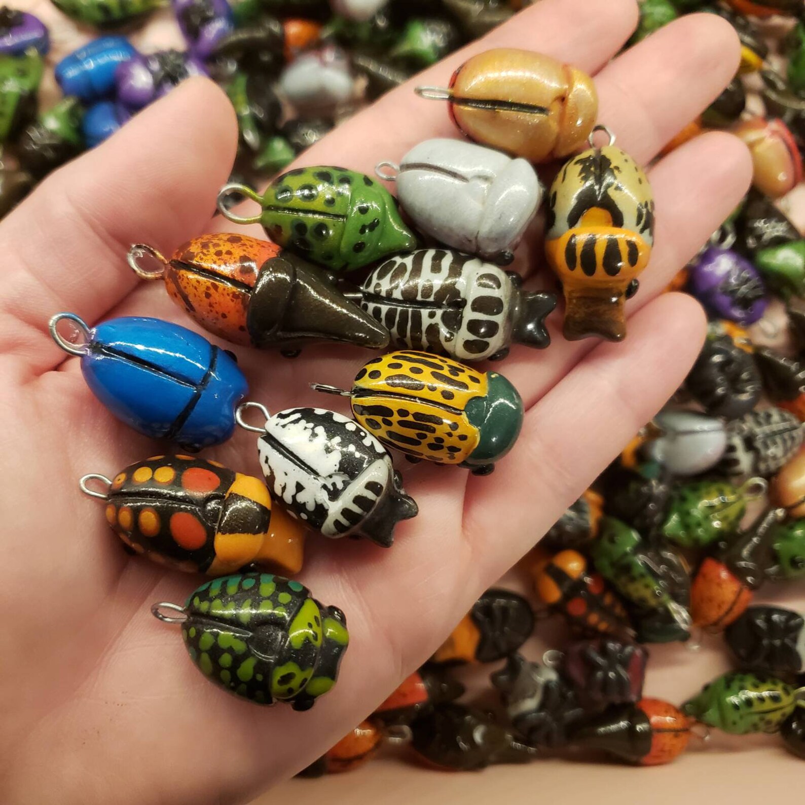 Beetle Charms | Etsy
