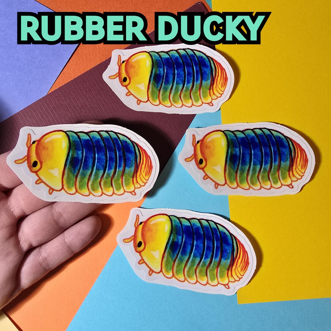 Rubber Ducky Isopod Vinyl Sticker - Etsy