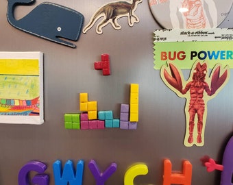 Perler Beads Set of 7 Tetris Shapes Magnets - Etsy