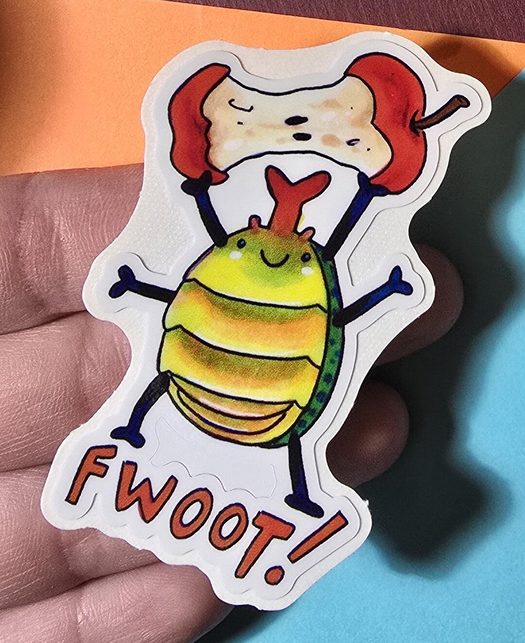 Fwoot Beetle Vinyl Sticker - Etsy