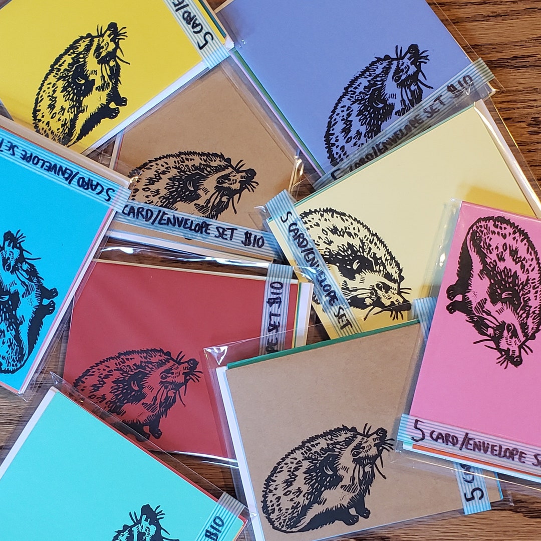 Hedgehog Postcard and Card Sets - Etsy