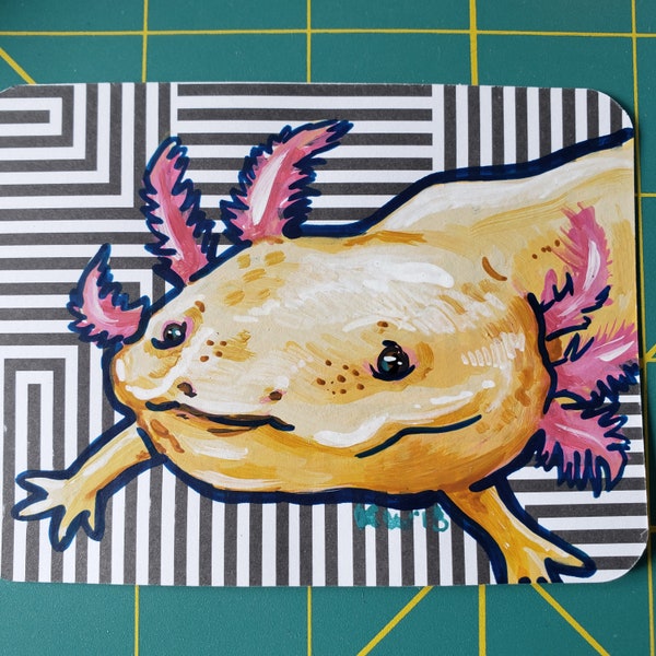 Axolotl Painting - Etsy
