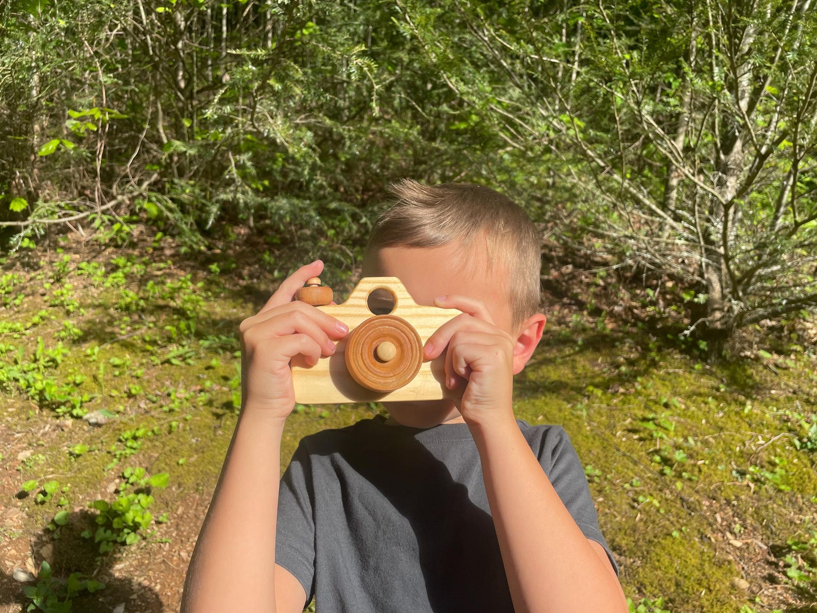 Handmade Natural Wooden Toy Camera-vintage Look With Spinning Lense and ...
