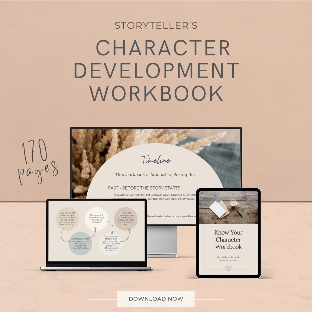 Character Development Workbook for Writers, Character Ideas Bundle ...