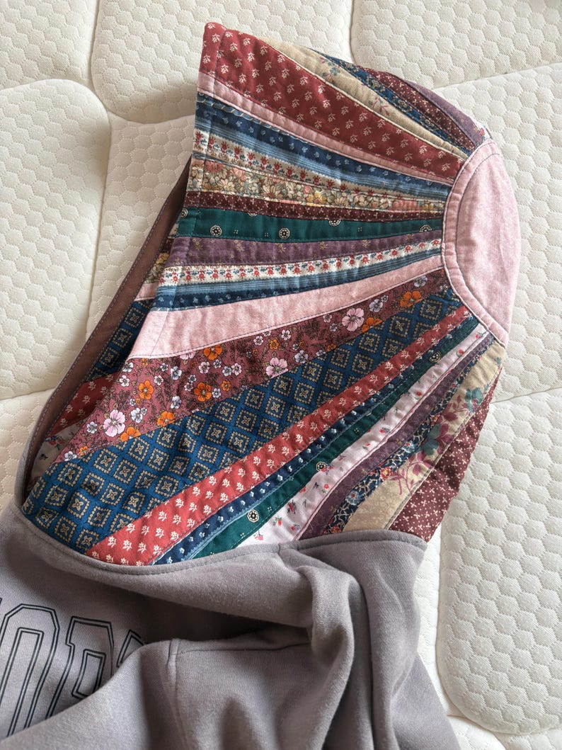 Upcycled Sunshine Quilt Hoodie - Etsy