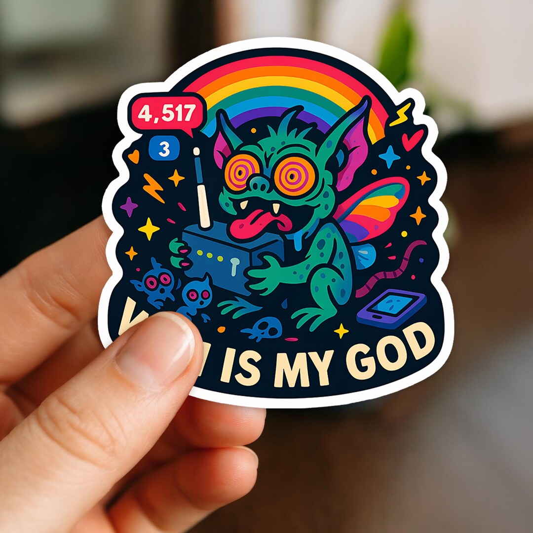 WIFI is My God Weird Vinyl Die Cut Sticker - Etsy