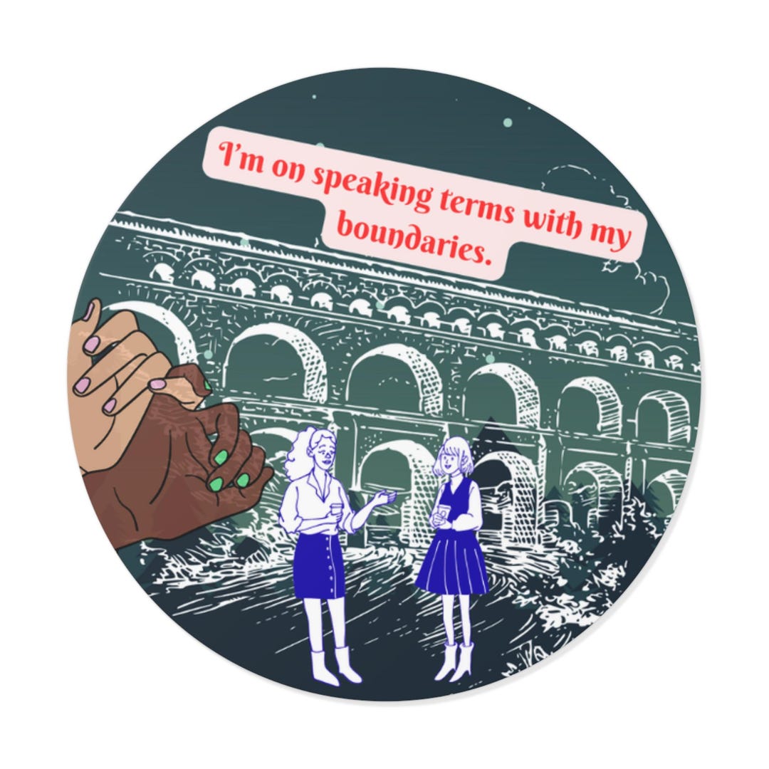 Boundaries Sticker | Trauma-informed Witch | Self Respect Spell ...
