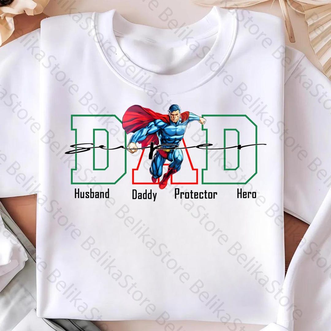Superman Dad Png, Dad Png, Gift for Father, Father's Day Png, Best Dad ...