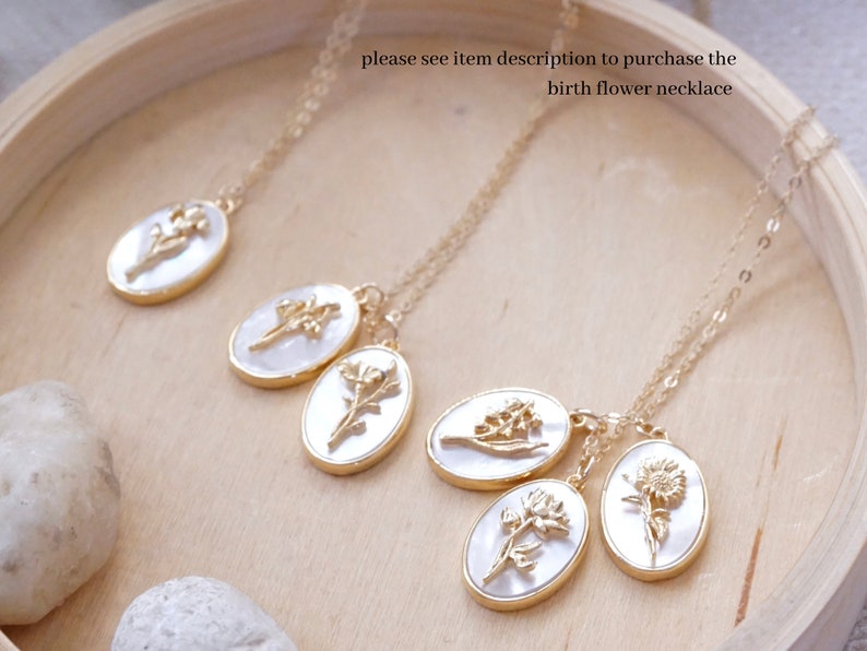 Birth Flower Charm Birth Flower Pendant Add On Birth Month - Etsy