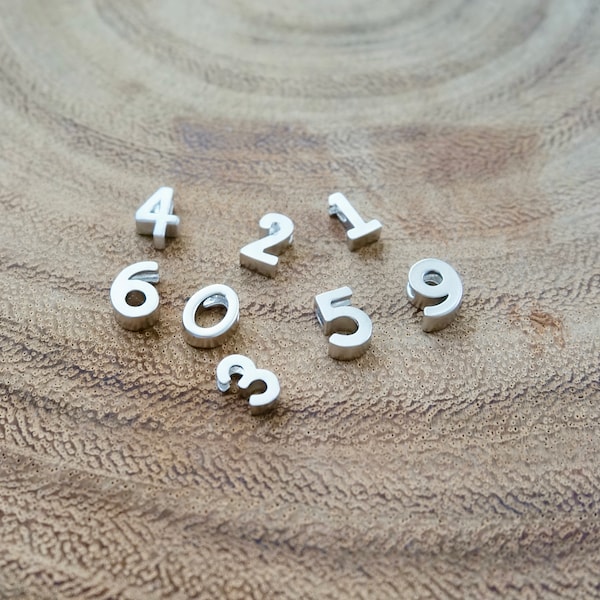 Number Charms - Etsy