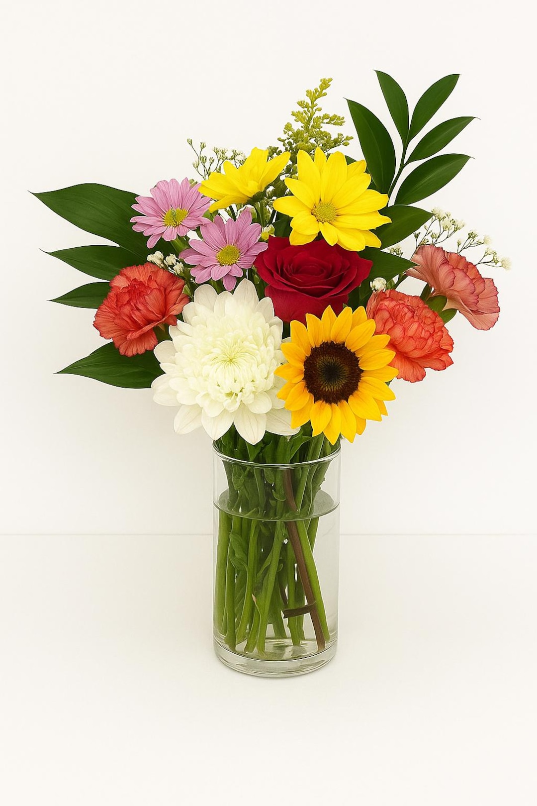 Fresh Handcrafted Mixed Flower Bouquet – Vibrant Seasonal Arrangement ...