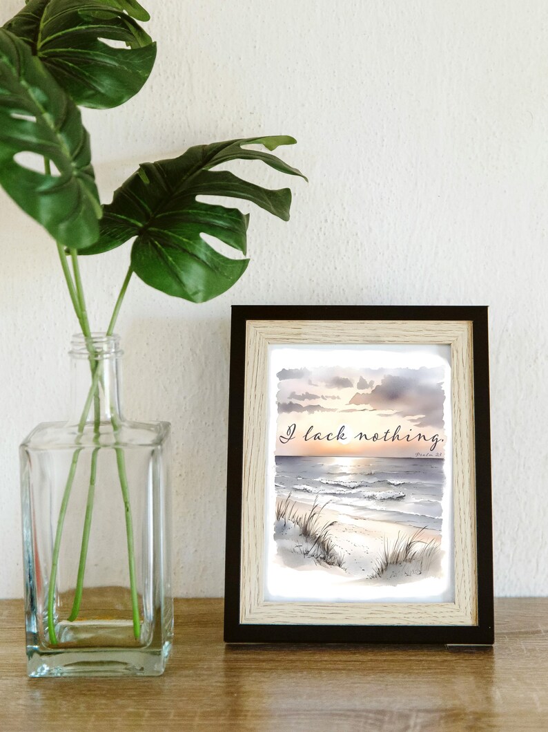Psalm 23 Printable Art "i Lack Nothing." Digital Download - Etsy