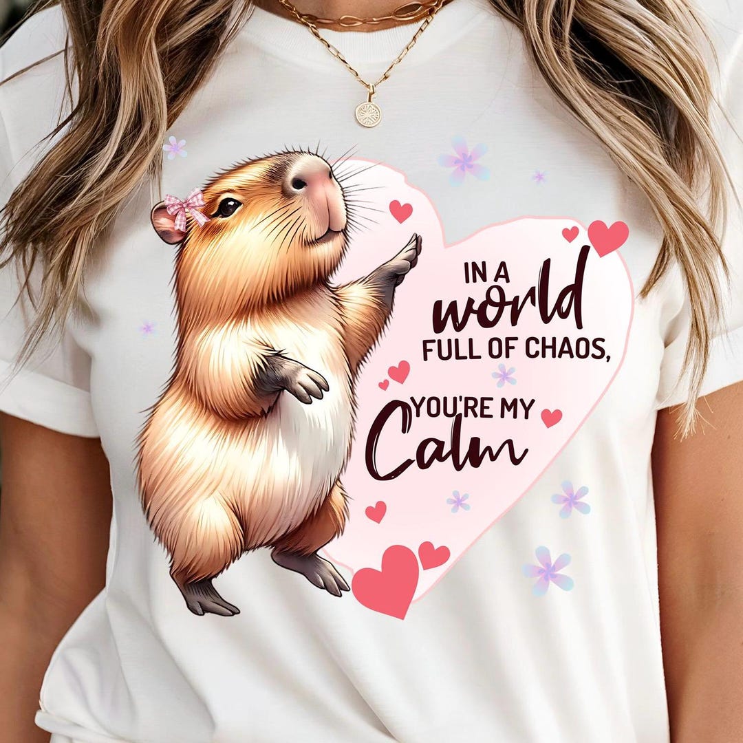 Capybara Png, Cute Capybara Png, Capybara Love, Capybara Shirt, Kawaii ...