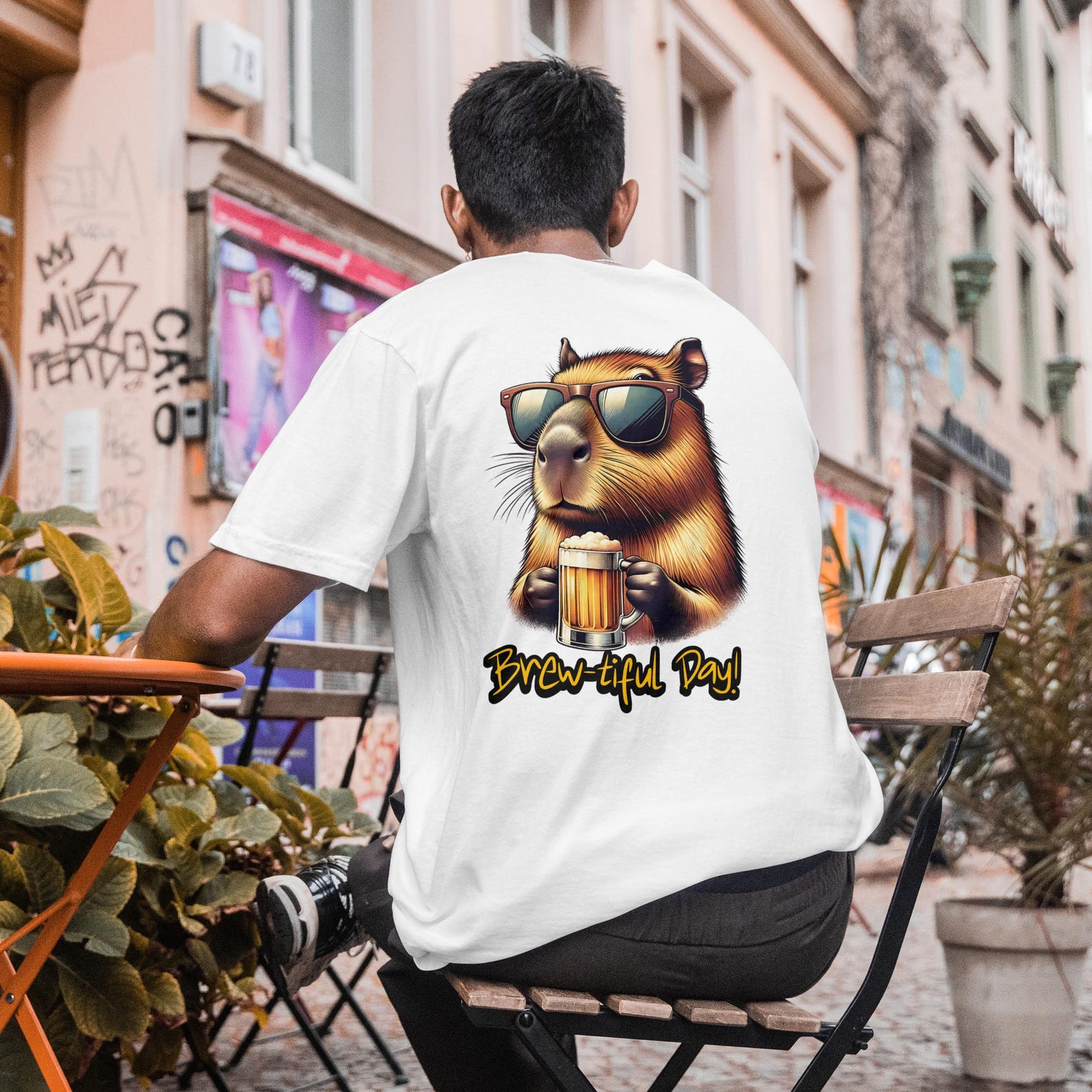 Funny Capybara Drinking Beer PNG: Brew Pun, Kawaii Capybara, Quirky ...