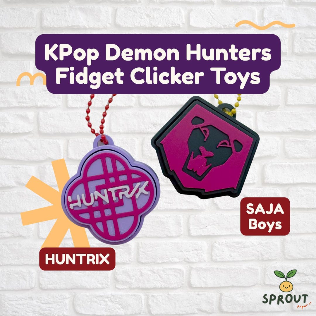 Fidget Clicker Toys | Kpop Demon Hunters | Kids Favour Gift | Birthday ...