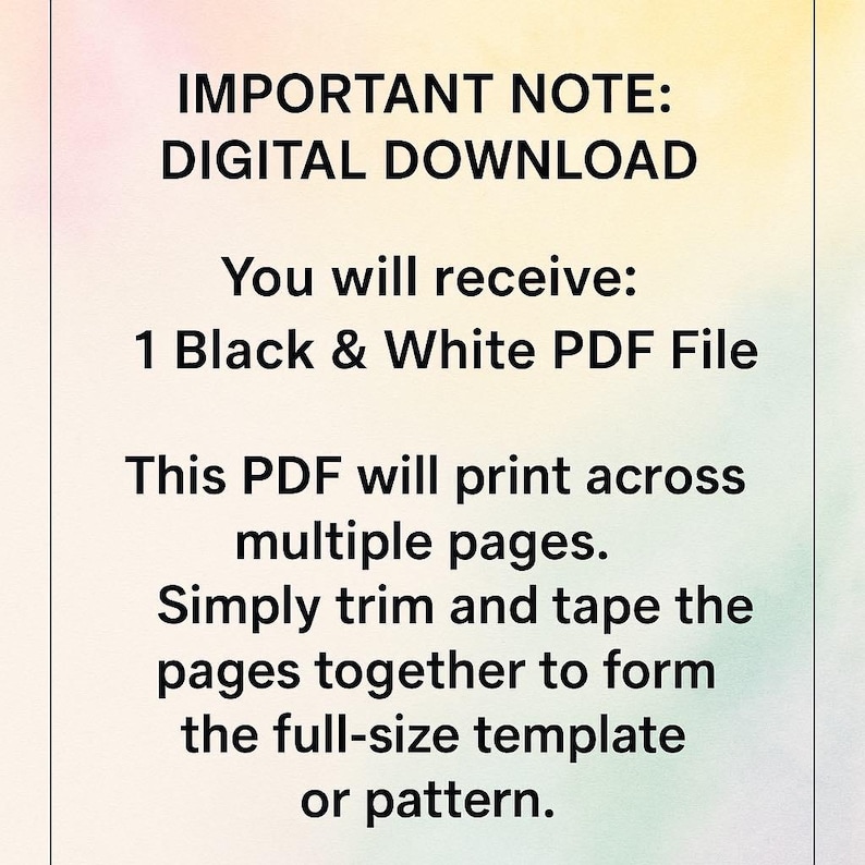 Digital Template | Summer Watermelon Template | Printable Download ...