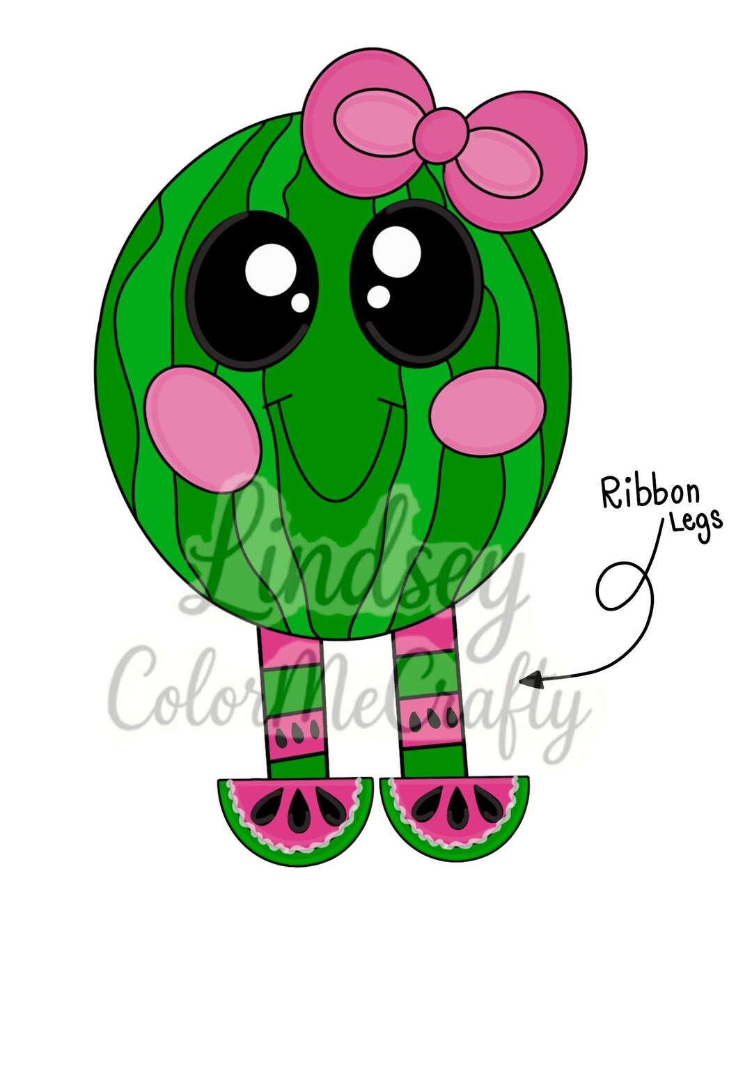 Digital Template | Summer Watermelon Template | Printable Download ...