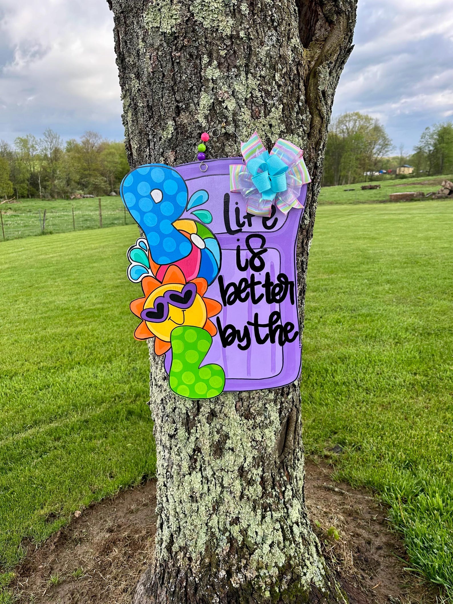 Summer Painted Door Hanger | Pool Float Door Hanger | Life is Better by ...